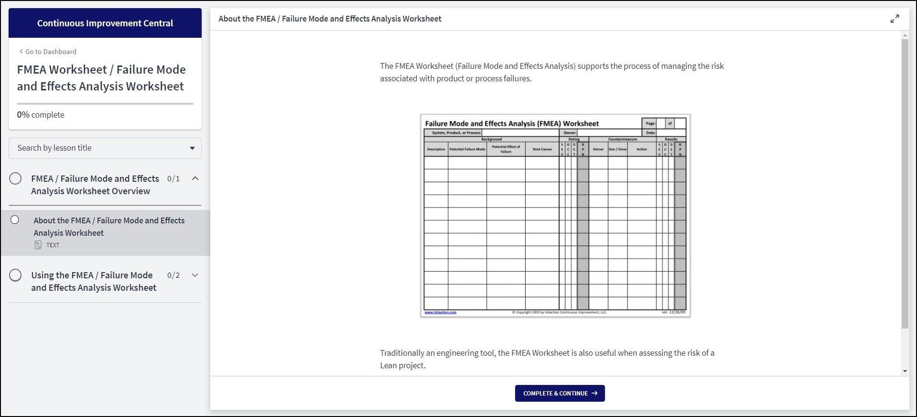 FMEA Worksheet / Failure Mode and Effects Analysis Worksheet ...
